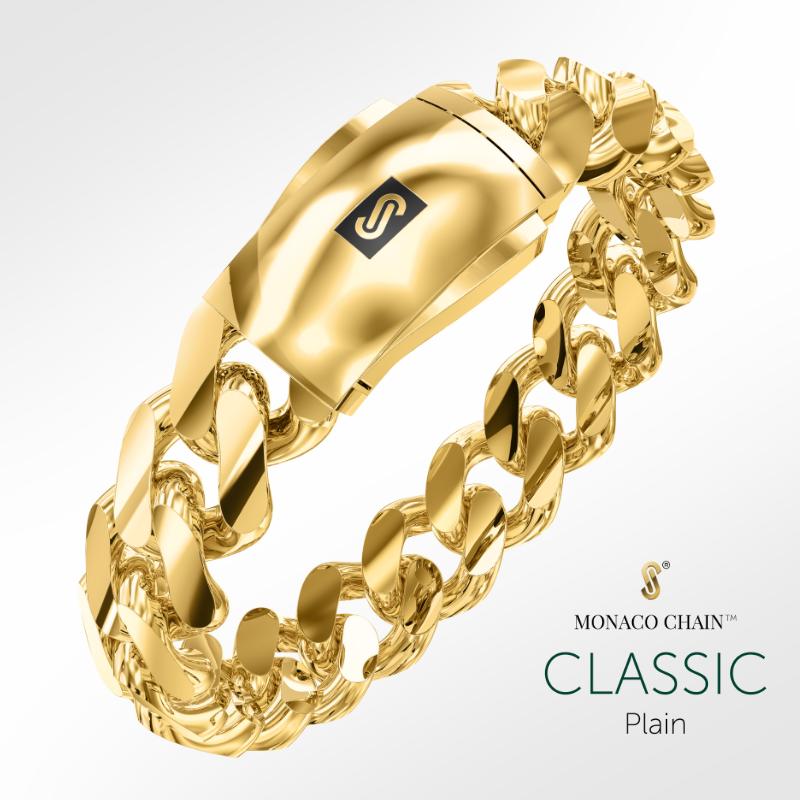 Monaco Chain Classic Plain Collection | Oro Monaco