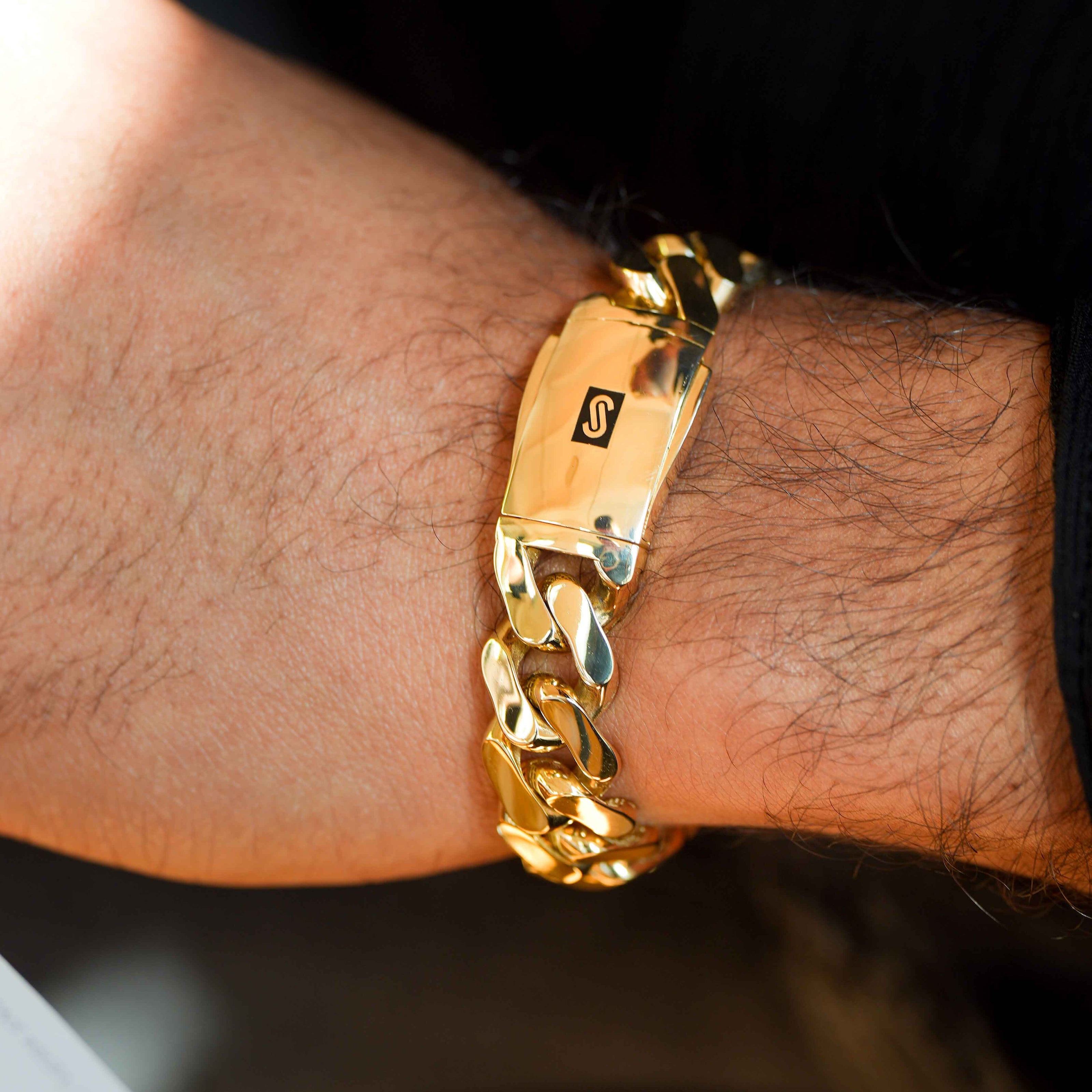 Men's Bracelet - Monaco Chain CLASSIC Plain | Oro Monaco