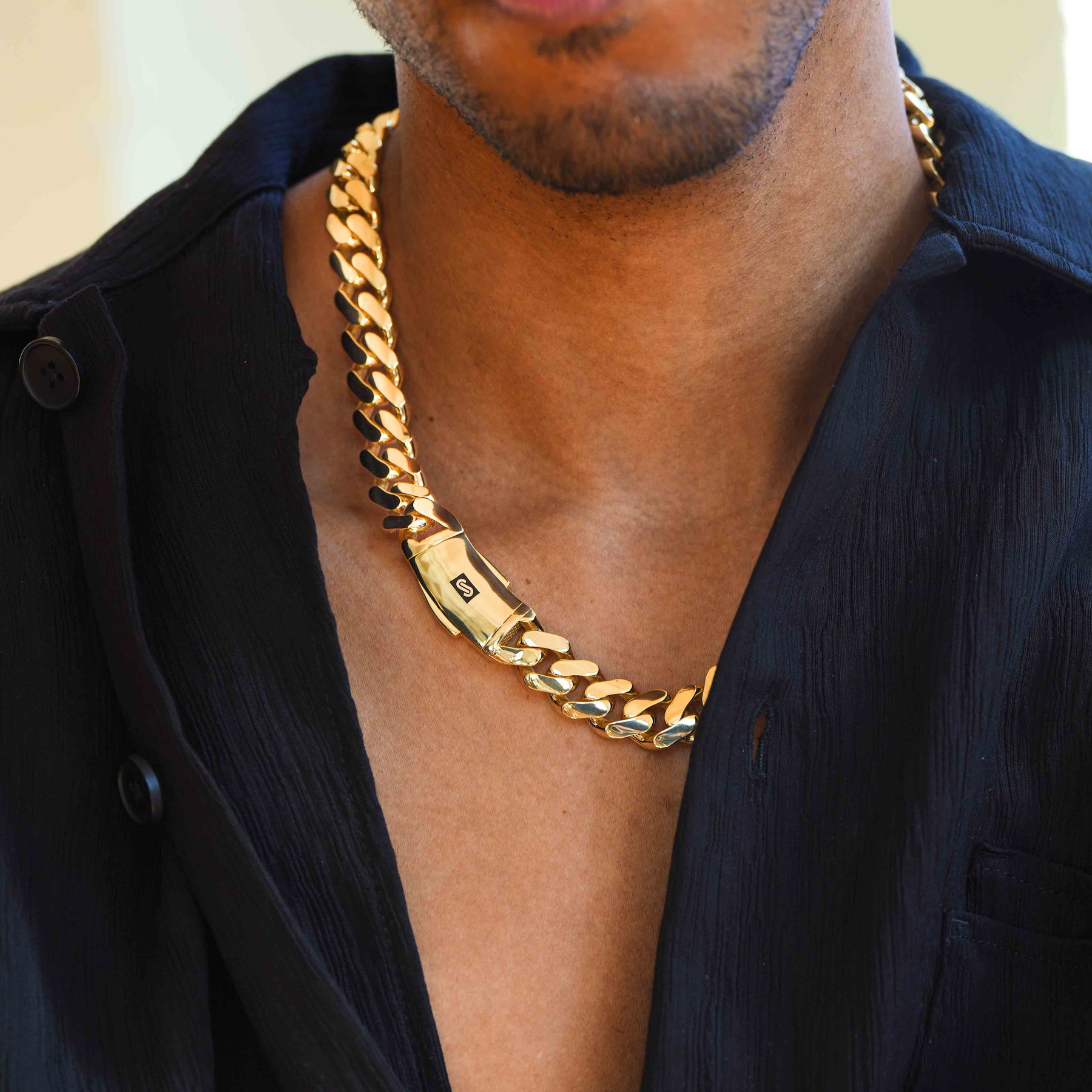 Men's Necklace - Monaco Chain CLASSIC Plain | Oro Monaco