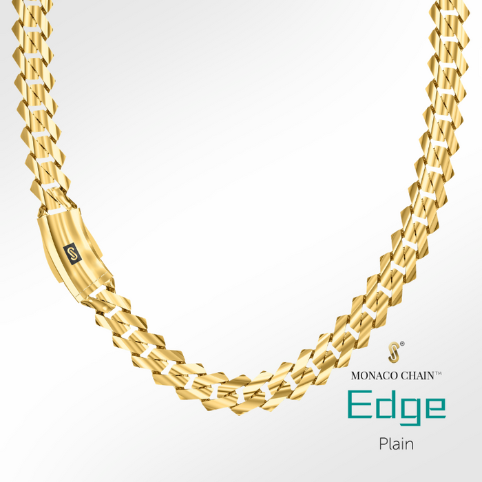 Men's Necklace - Monaco Chain EDGE Plain | Oro Monaco
