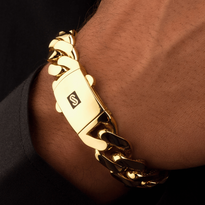Men's Bracelet - Monaco Chain CLASSIC Plain | Oro Monaco