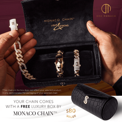 Men's Bracelet - Monaco Chain EDGE Plain | Oro Monaco