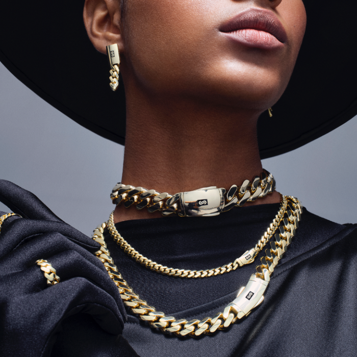 Earring - Monaco Chain CLASSIC Plain | Oro Monaco