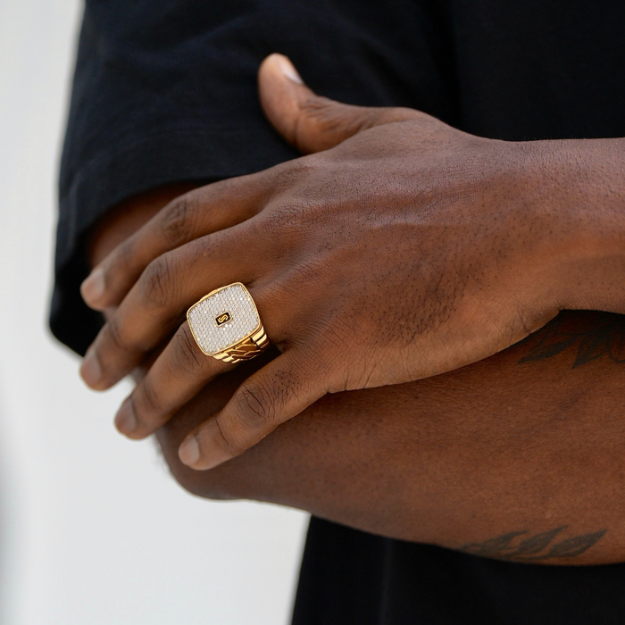 Men's Ring - Monaco Chain NERO 8 | Oro Monaco