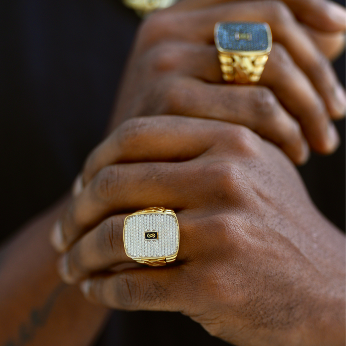 Men's Ring - Monaco Chain NERO 8 | Oro Monaco