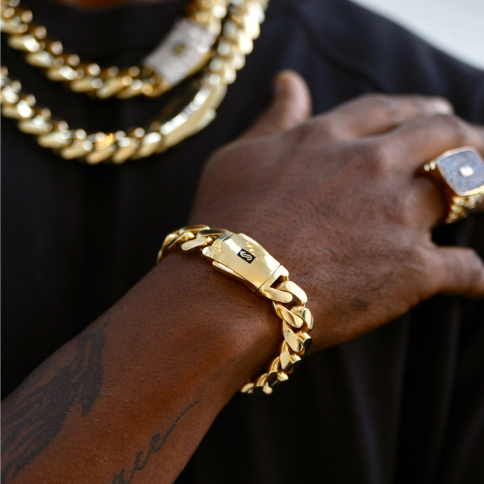 Men's Bracelet - Monaco Chain CLASSIC Plain | Oro Monaco