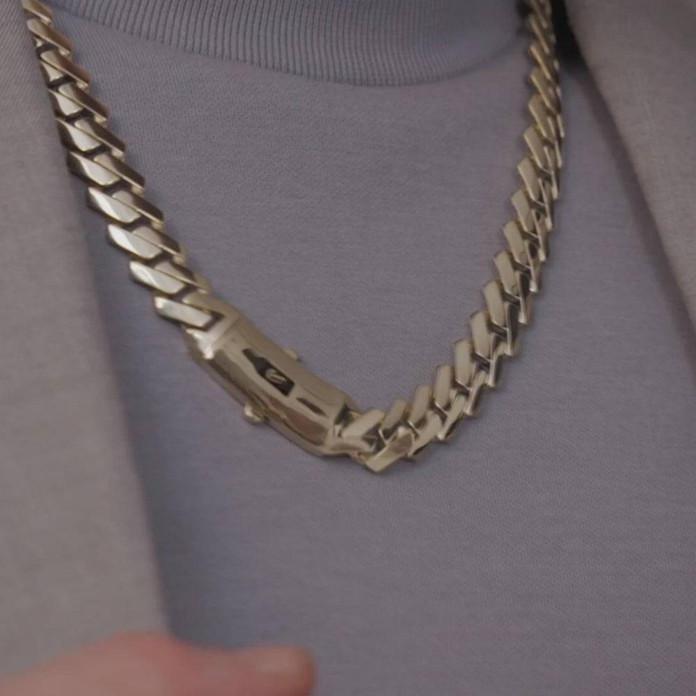 Men's Necklace - Monaco Chain EDGE Plain | Oro Monaco