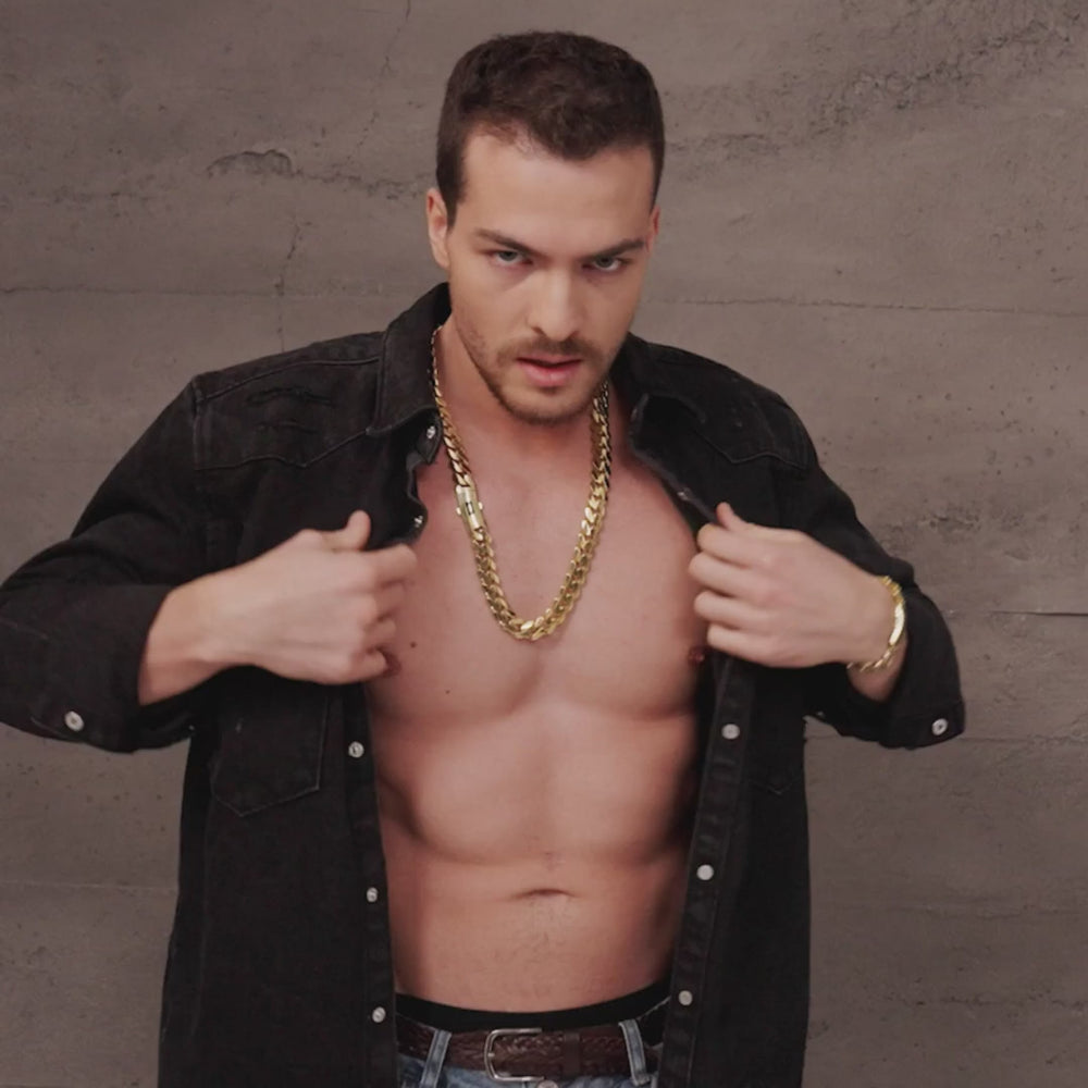 Men's Necklace - Monaco Chain CLASSIC Plain | Oro Monaco