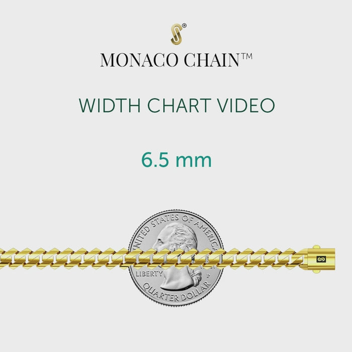 Men's Necklace - Monaco Chain EDGE Plain | Oro Monaco